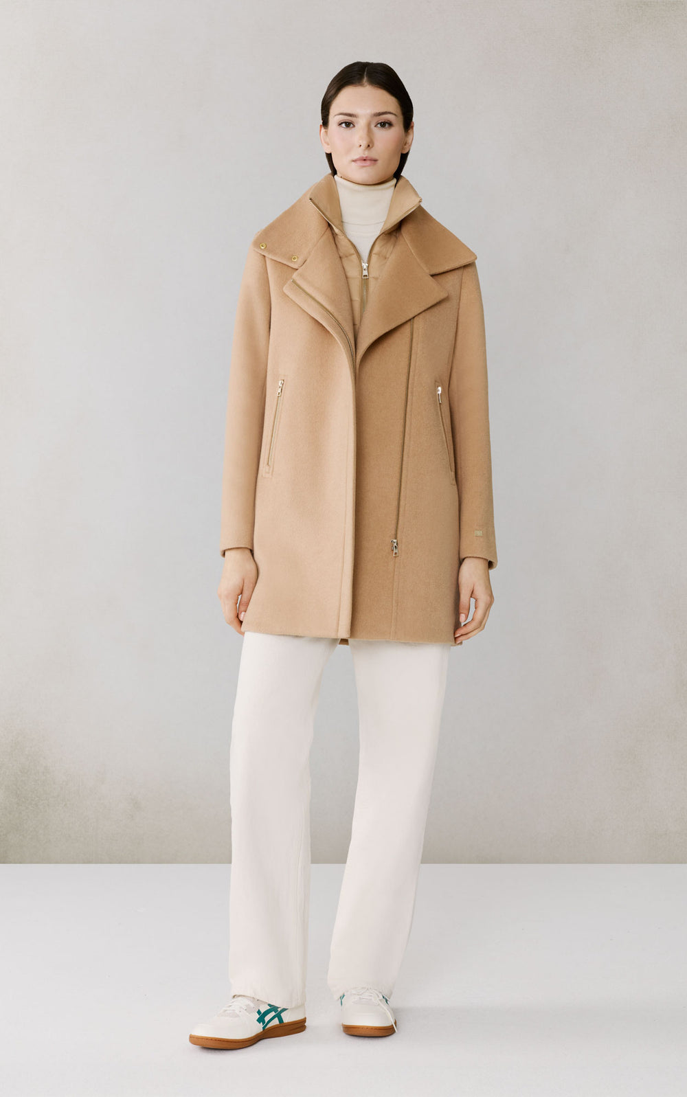 ABBI Wool Coat With Bib | Soia & Kyo Canada